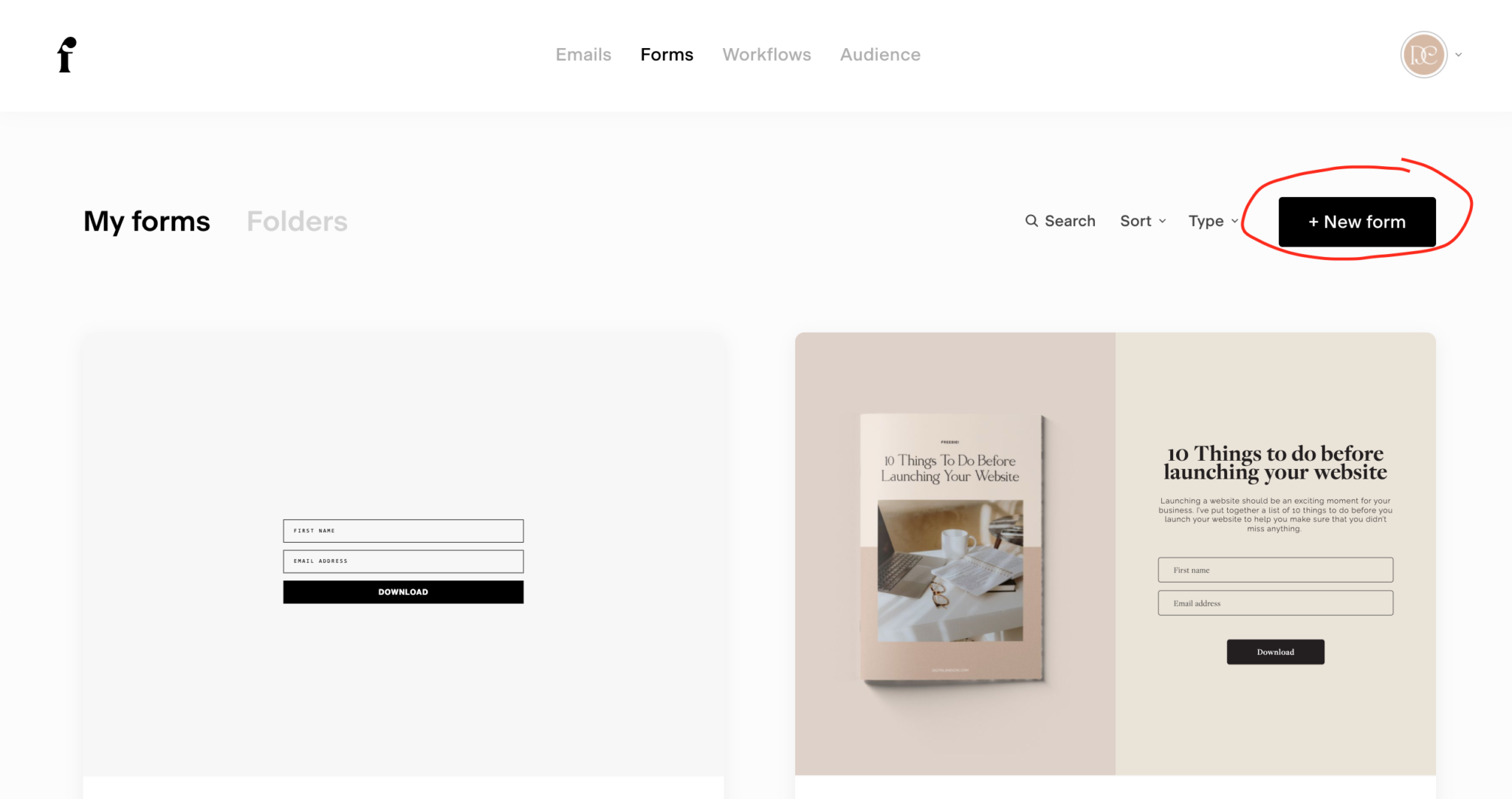 How to add Flodesk forms to a Showit Website - digitalandchic.com
