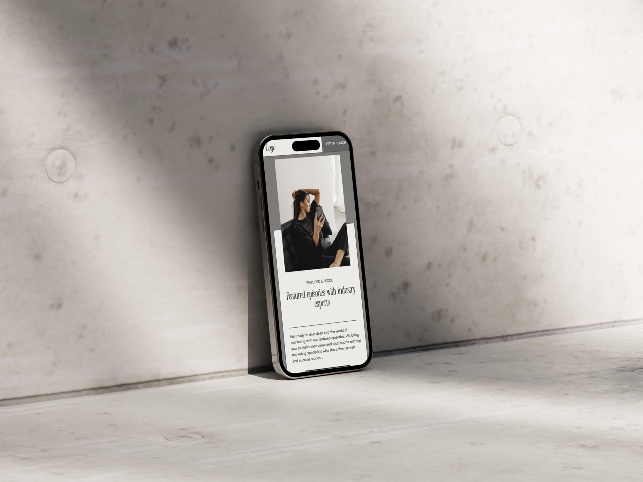 Minimalist Podcast Page ADD-ON - digitalandchic.com