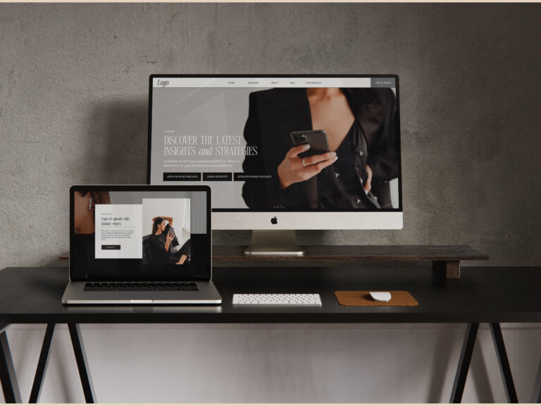 Minimalist Podcast Page ADD-ON - digitalandchic.com